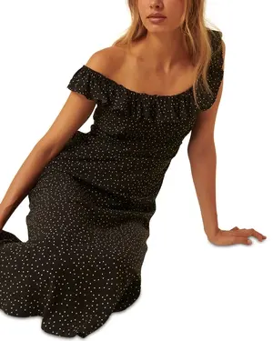 NOBODY'S CHILD Libby Midi Dress