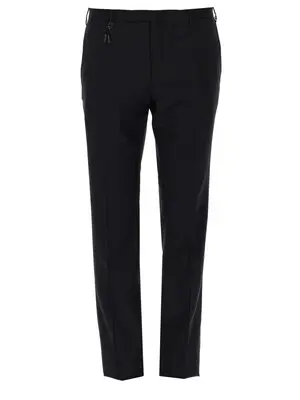 Incotex Pantalone In Lana - Black