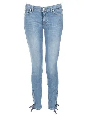 7 For All Mankind Jeans In Di Cotone - Denim