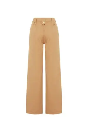 EXQUISE Orange / Brown Acacio Denim Pants - Orange/brown