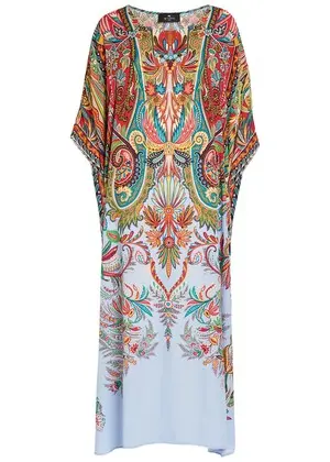Etro Printed Crepe Midi Kaftan - Multicoloured