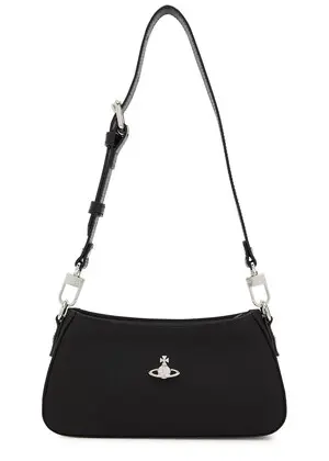 VIVIENNE WESTWOOD Tasha Twill Shoulder Bag - Black