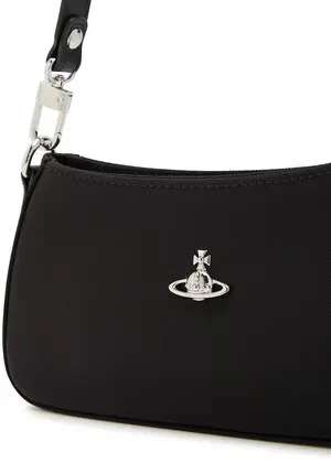 VIVIENNE WESTWOOD Tasha Twill Shoulder Bag - Black