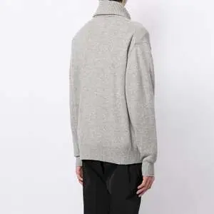 Off-White Embroidered Logo Turtleneck Sweater