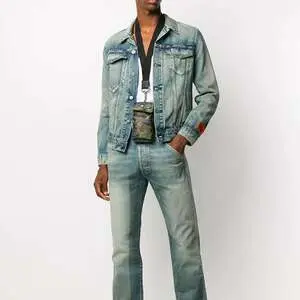Heron Preston X Levi's Trucker Jacket "concrete Vintage Wash