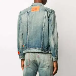 Heron Preston X Levi's Trucker Jacket "concrete Vintage Wash