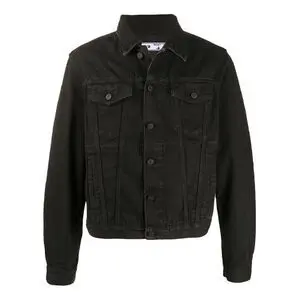 Off-White Arrows Logo Printed Denim Jacket