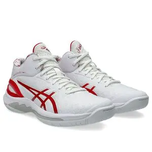 Asics Gel-burst 28 High Top Sneakers - White/electric Red