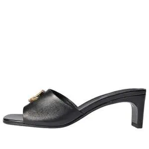 Gucci Slide Sandal With Double G Detail - Black