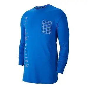 Nike Alphabet Pattern Printing Sports Long Sleeves - Blue