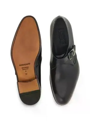 FERRAGAMO Tramezza Single Monk Strap Shoes