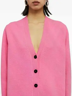 JIL SANDER V-neck Wool Cardigan