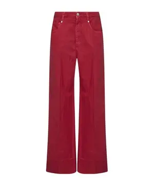 Brunello Cucinelli Belt Loop Jeans - Red