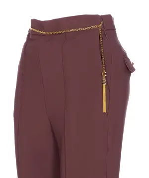 Elisabetta Franchi Chain Detailed Trousers