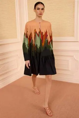 Ulla Johnson Noelia Tie Neck Mini Dress