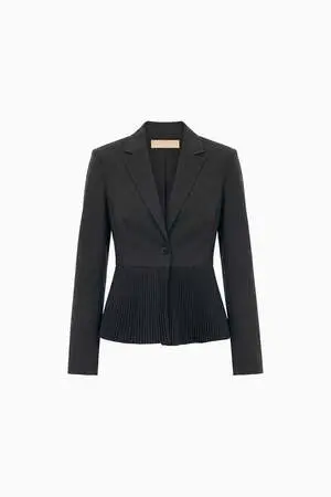 Ulla Johnson Greta Pleated Peplum Blazer