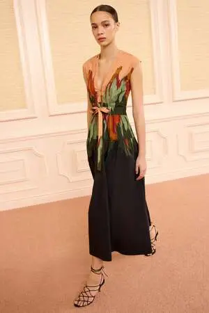 Ulla Johnson Lucine Deep V Cotton Dress