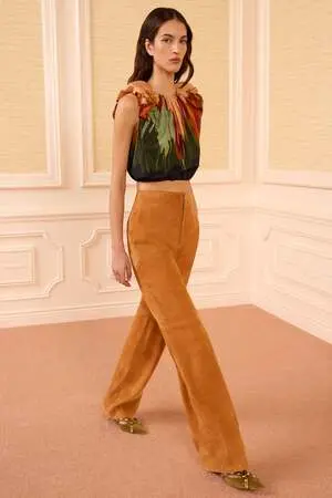 Ulla Johnson Gracie Cotton Top In Printed Floral Poplin - Agate