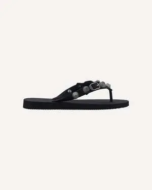 Balenciaga Cagole Studded Thong Sandals