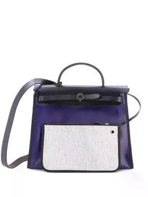 Hermès Herbag Zip Berline Shoulder Bag - Blue