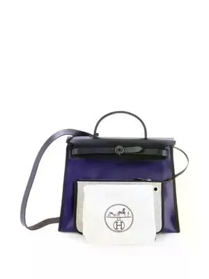 Hermès Herbag Zip Berline Shoulder Bag - Blue