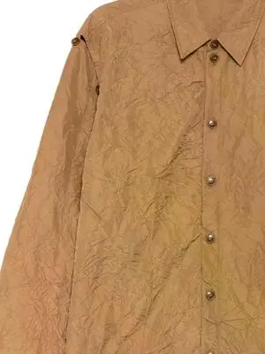QASIMI Removable-sleeve Crinkled-effect Shirt
