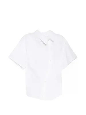 SYSTEM Asymmetric Button-up Shirt - Neutrals