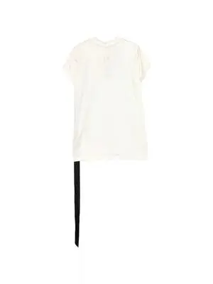 Rick Owens Level T-shirt In Cream White