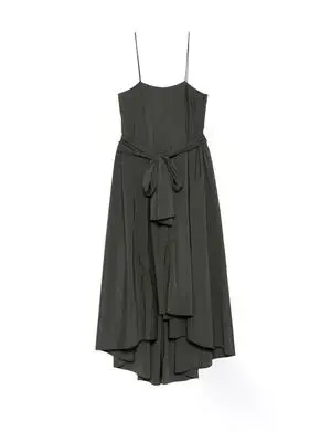SYSTEM Asymmetric Spaghetti-strap Dress - Green