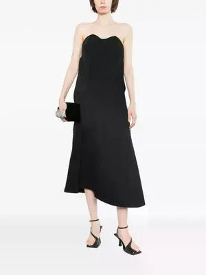 ALAINPAUL Off-the-shoulder Bustier Dress - Black