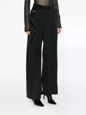 ALAINPAUL Alain Paul Tailored Trousers With Logo Waistband