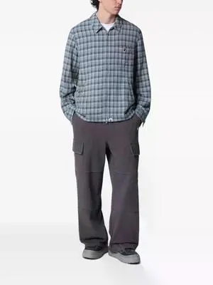 A BATHING APE Check Zip-up Shirt