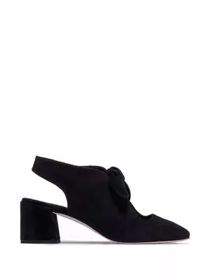 Bernardo Angelina Bow-detail Slingback Pumps - Black