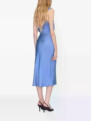 ANINE BING Bar Silk Skirt