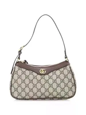 Gucci Ophidia Zip Pochette Gg Coated Canvas Small Shoulder Bag