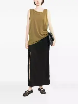 MARINA YEE Layered-neck Tank Top