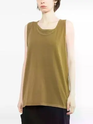 MARINA YEE Layered-neck Tank Top