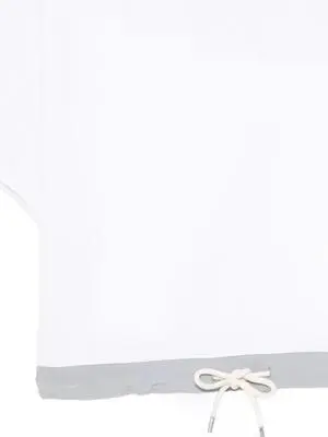 SYSTEM Color-block Panel Polo Top