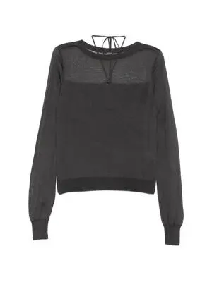 SYSTEM Contrast-panel Knitted Top