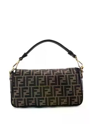 Fendi Baguette Nm Bag Zucca Canvas Shoulder Bag - Brown