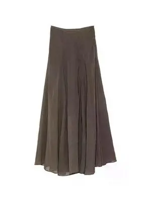 RUOHAN Pleated Skirt - Brown
