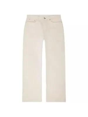 Paul Smith Logo Patch Straight Leg Trousers - Neutrals