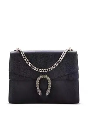 Gucci Dionysus Leather Medium Shoulder Bag - Black