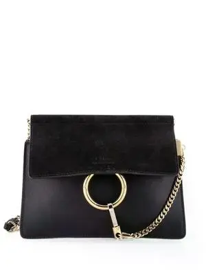 Chloé Faye Chain Shoulder Bag - Black