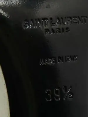 Saint Laurent Satin Ankle-strap Stiletto Sandals