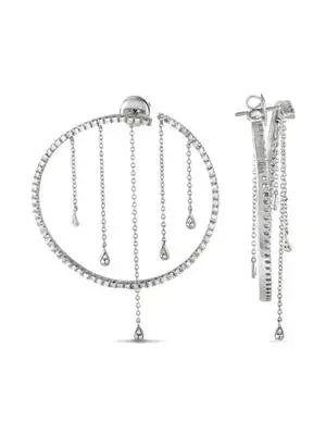 PIERO MILANO 18k White Gold Diamond Earrings