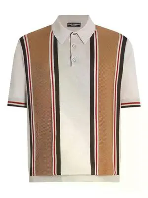 Dolce & Gabbana Stretch-silk Polo Shirt