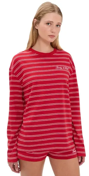 SPORTY & RICH Signature Logo Easy Tee