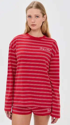 SPORTY & RICH Signature Logo Easy Tee