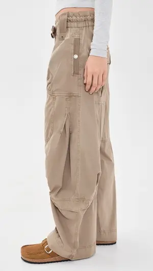 Free People Onset Parachute Pants - Dusted Cocoa